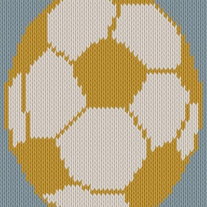 Soccer Ball Intarsia Knitting Chart – Sporty Motif for Kids Sweater or ...