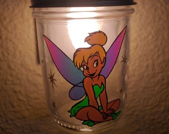 Mini Mason Jar Night Light Tinkerbell Influenced | Etsy