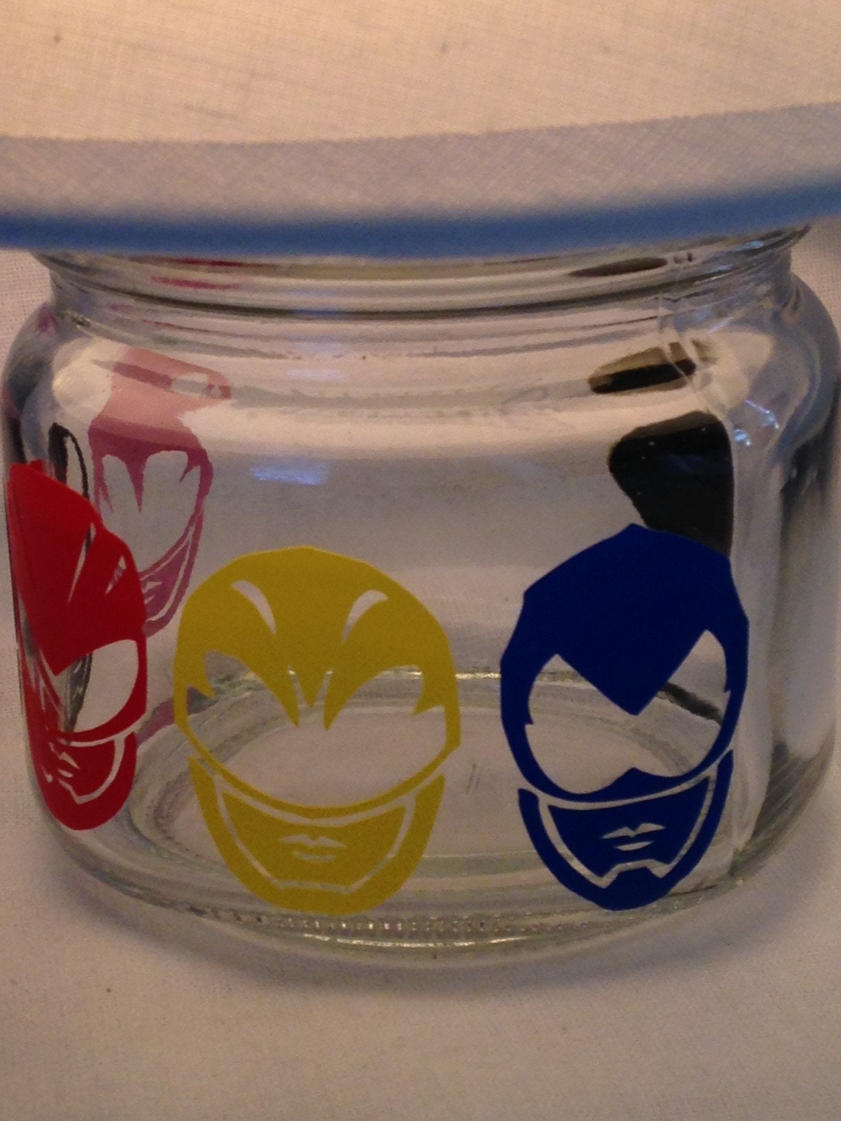 Mini Mason Jar Night Light Power Rangers Influenced | Etsy