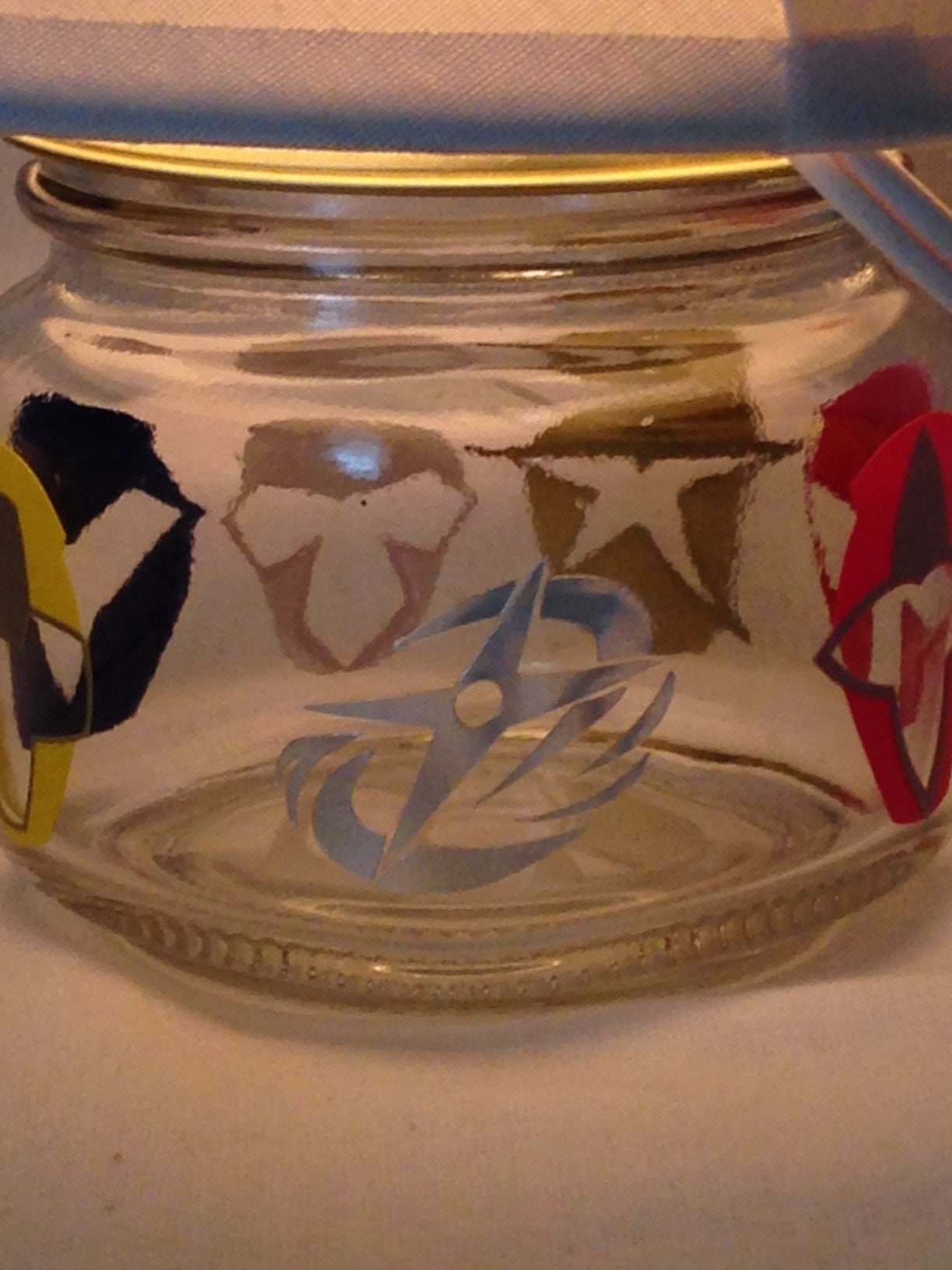 Mini Mason Jar Night Light Power Rangers Influenced | Etsy