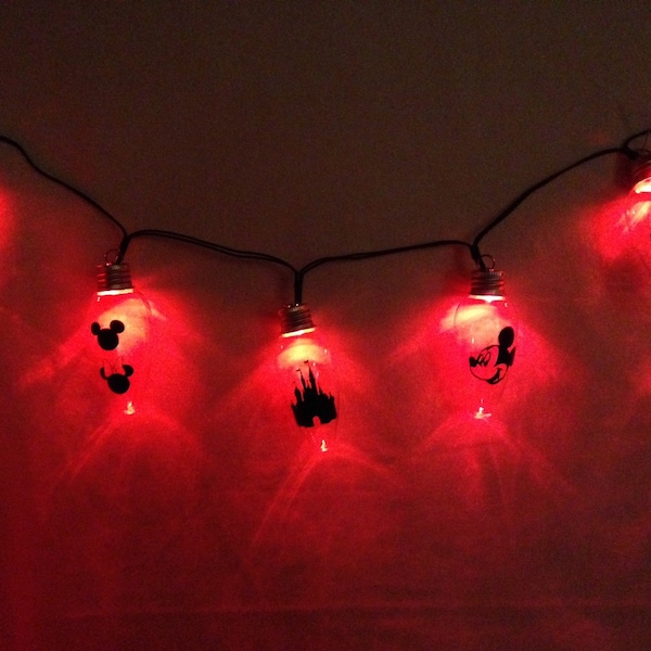 Mickey Mouse String Lights - Etsy