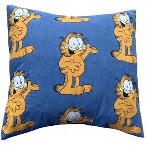 Garfield Vintage Fabric Cushion Cover - Etsy
