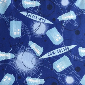 Dr Who Vintage Fabric - Dalek Tardis - Etsy UK