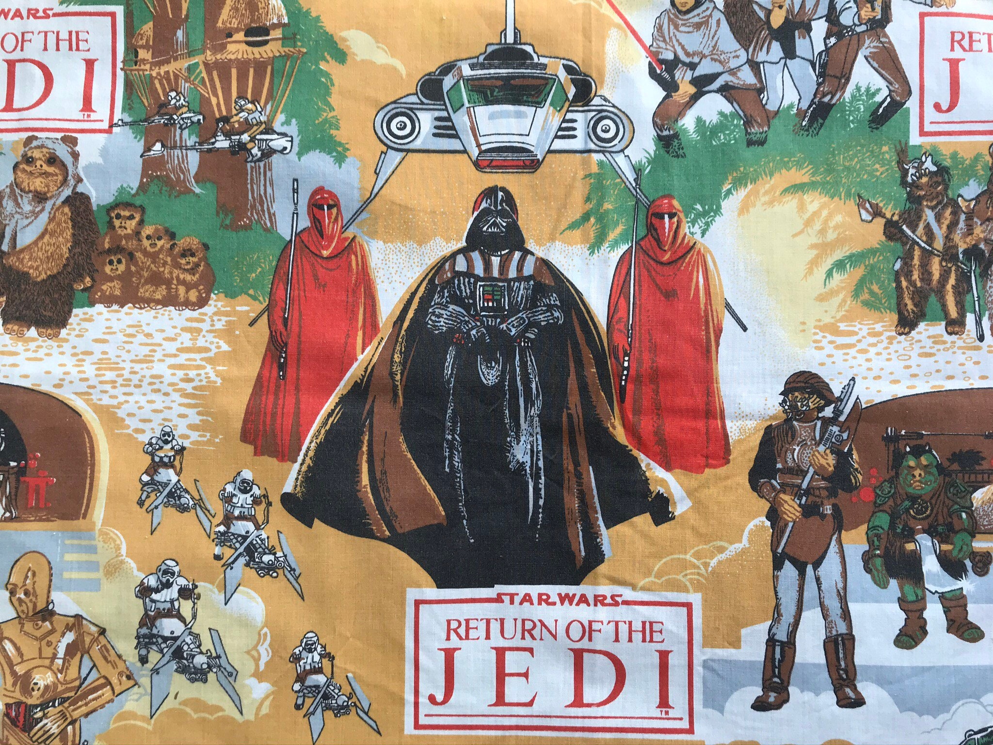 Star Wars Vintage Fabric 1 Yard Ewoks Return of the Jedi - Etsy