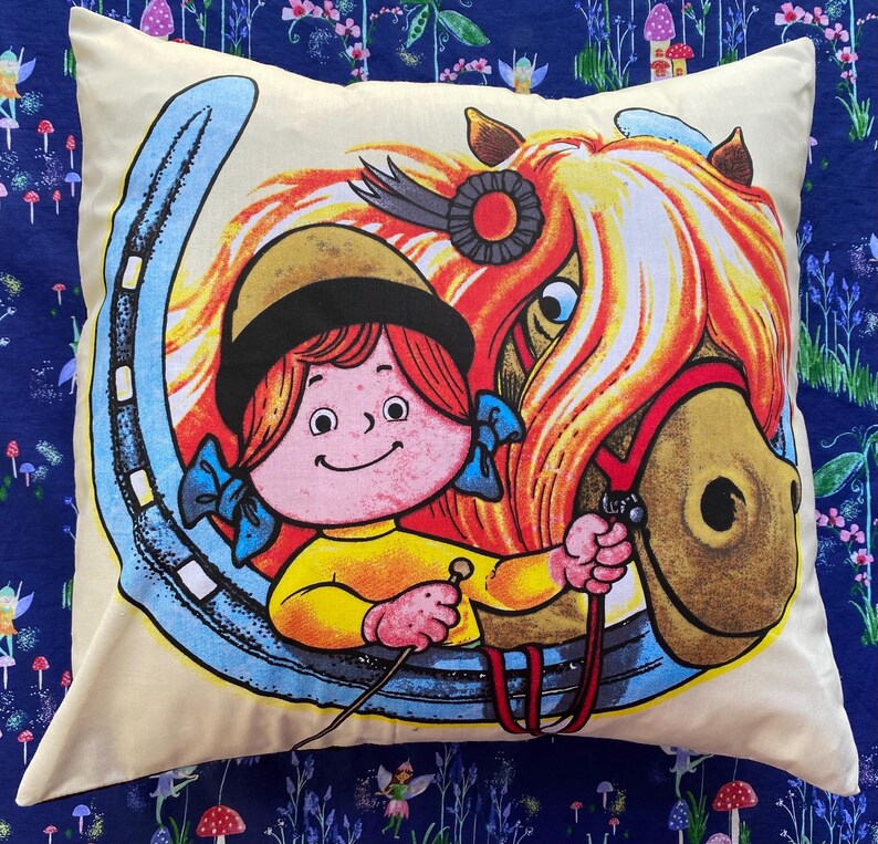 Thelwell Horse Pony Original Fabric Cushion Cover - Etsy