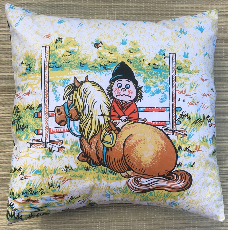 Thelwell Horse Pony Fabric Cushion Cover - Etsy
