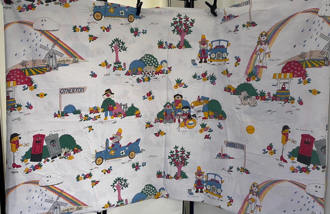 The Bubblies 1970s Vintage Fabric Bubbleton Cartoon TV Show Very Rare ...