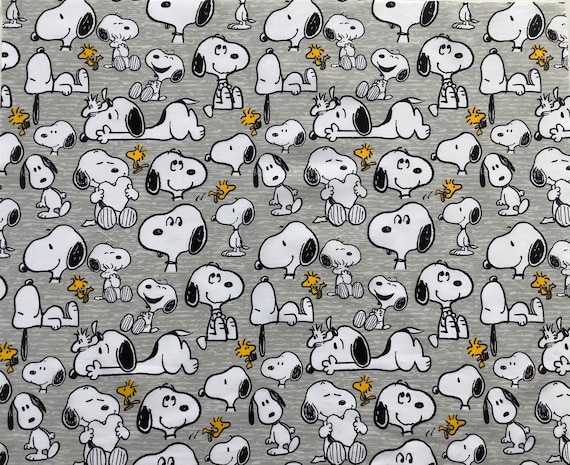 Snoopy Fabric FQ Remnant - Etsy