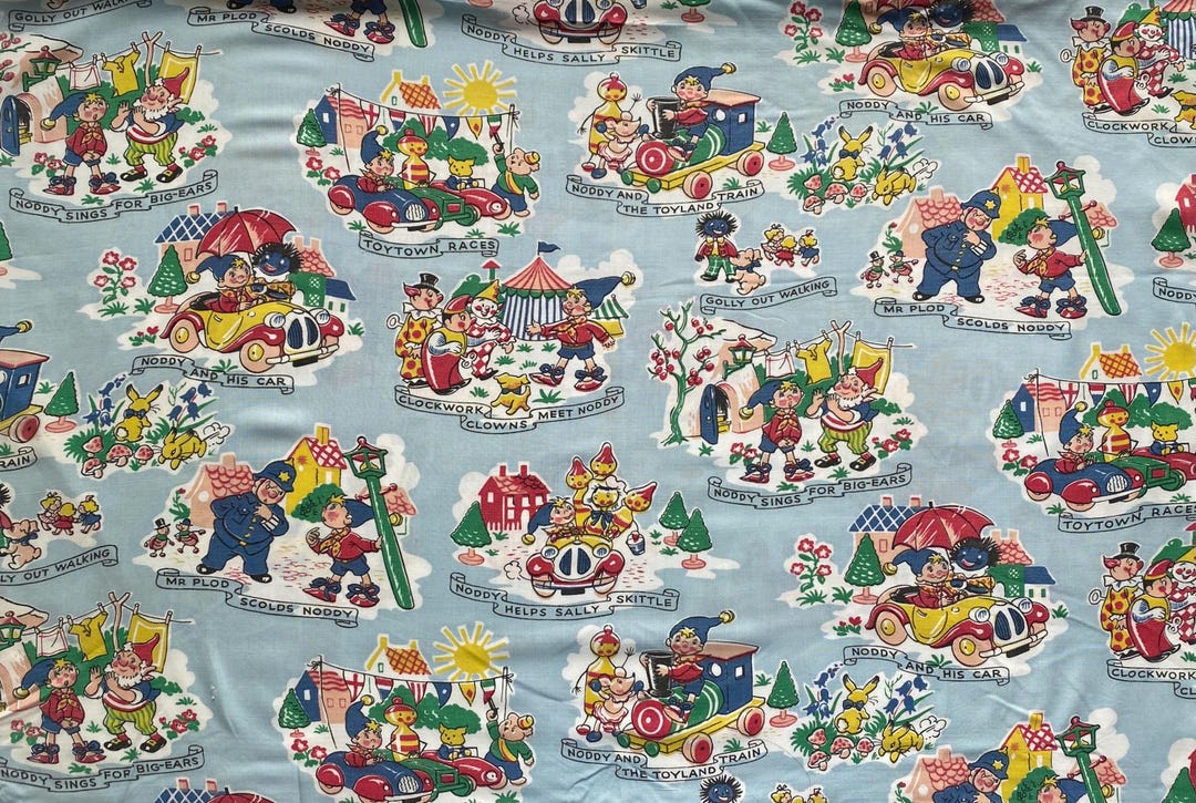 Noddy Original and Rare Vintage Fabric 70s - Etsy
