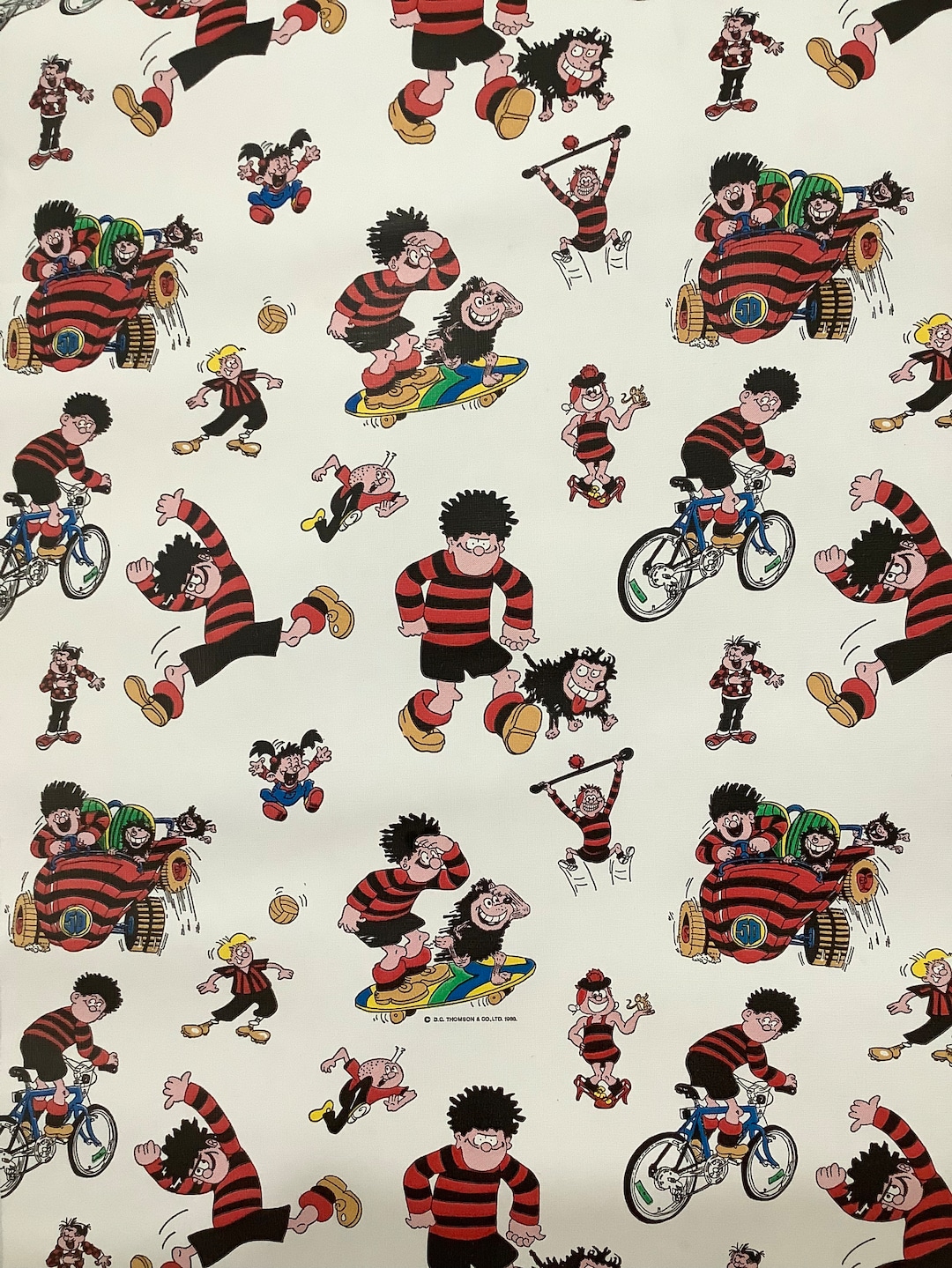 The Beano Dennis the Menace Gnasher Vintage Wallpaper 1980s - by the ...