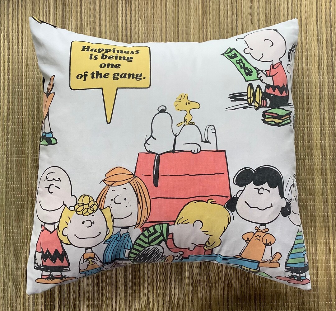 Snoopy Vintage Fabric Cushion Cover - Etsy