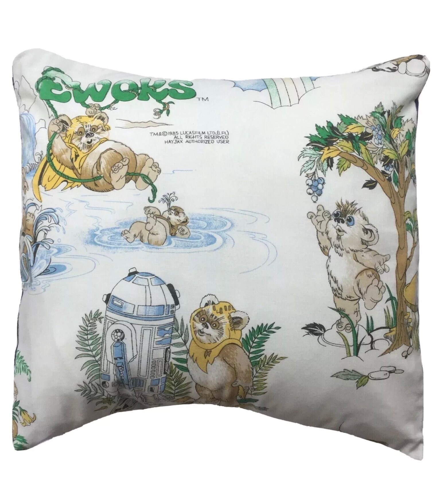 Star Wars Ewoks Ewok Cartoon R2D2 Vintage Fabric Cushion Cover - Etsy