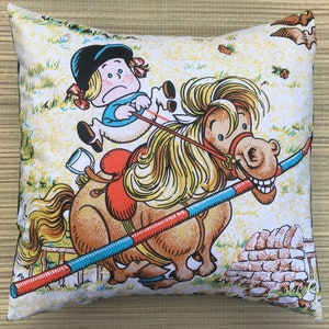 Thelwell Horse Pony Fabric Cushion Cover - Etsy