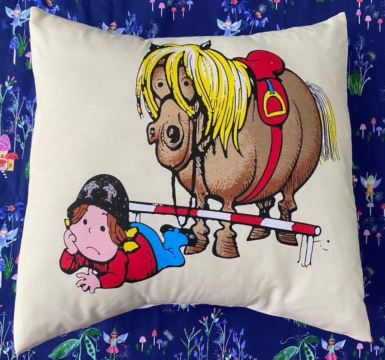 Thelwell Horse Pony Original Fabric Cushion Cover - Etsy