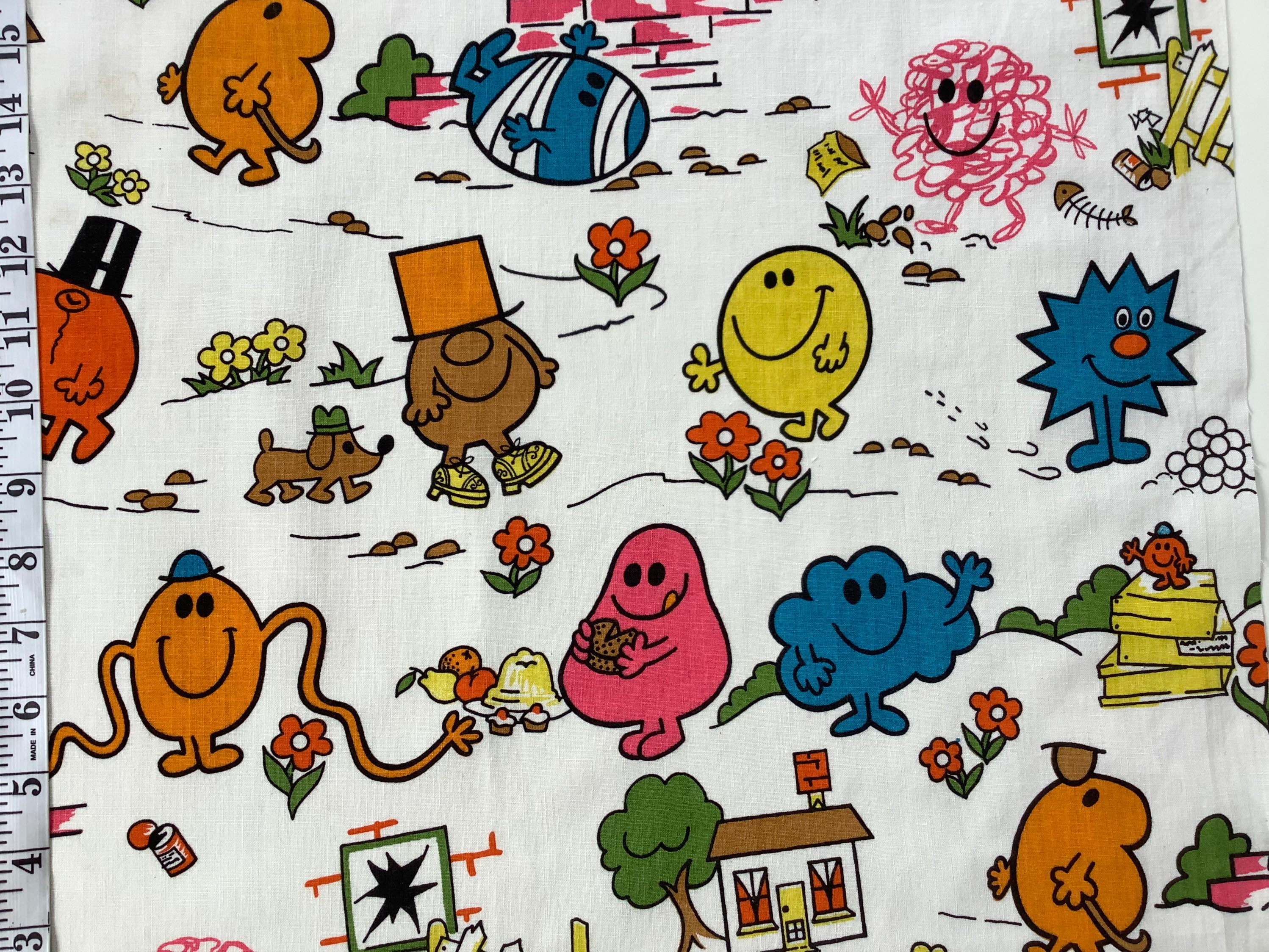 Mr Men Original and Rare Vintage Fabric FQ 70s - Etsy