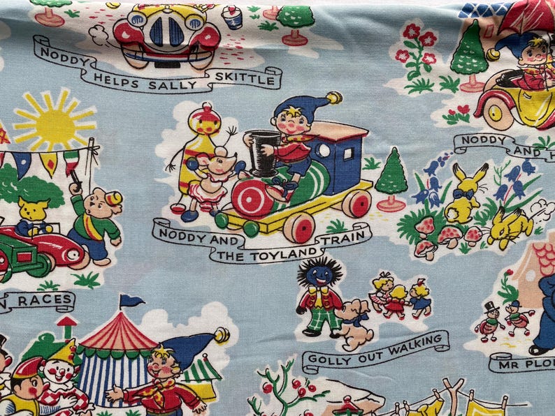 Noddy Original and Rare Vintage Fabric 70s - Etsy