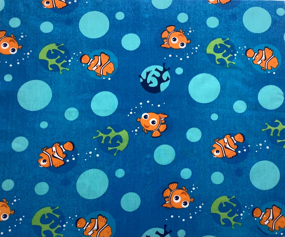 Finding Nemo & Dory Disney Fabric FQ Remnant - Etsy