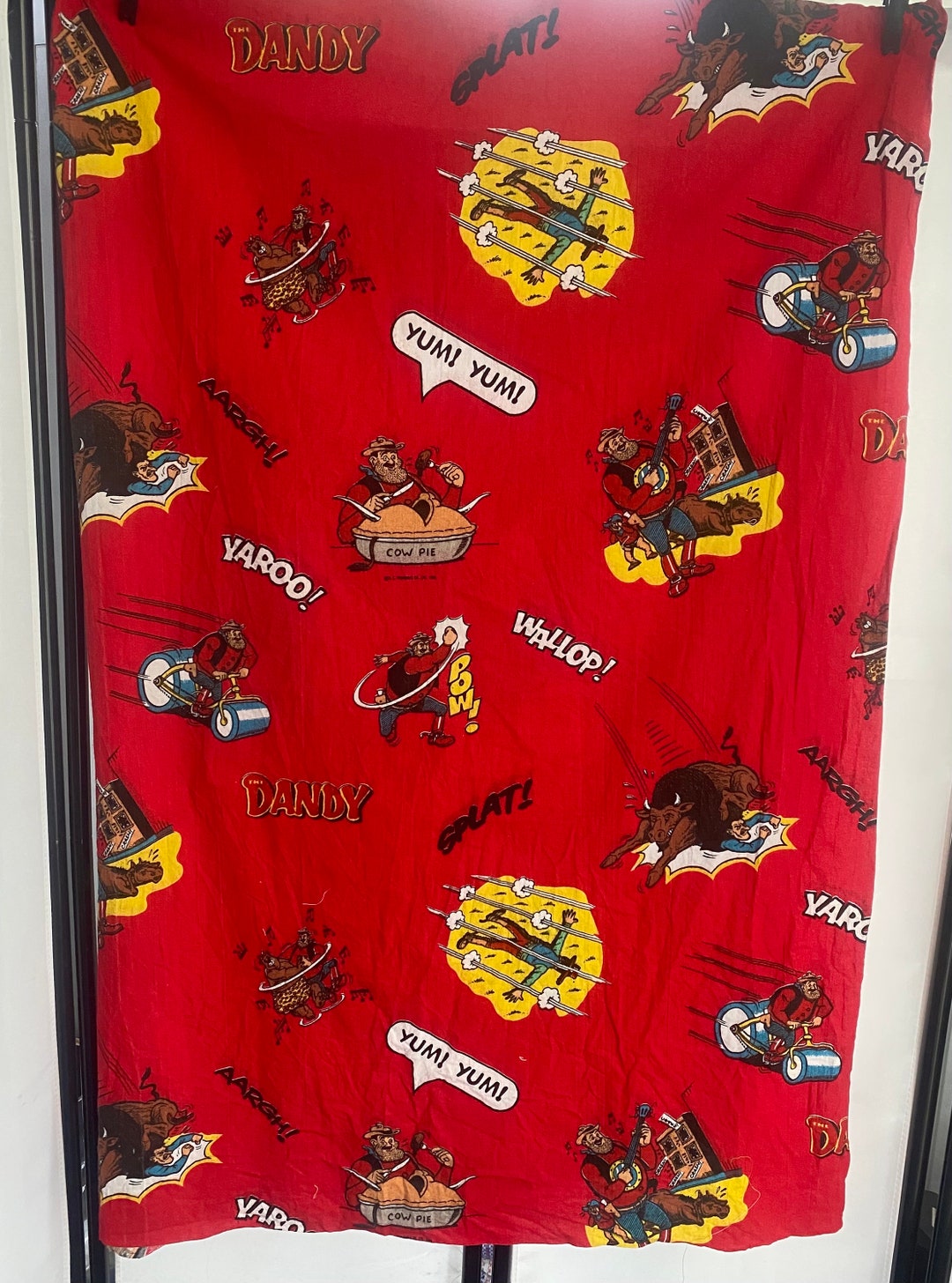 The Dandy Comic Desperate Dan Fabric Rare Large Remnant - Etsy