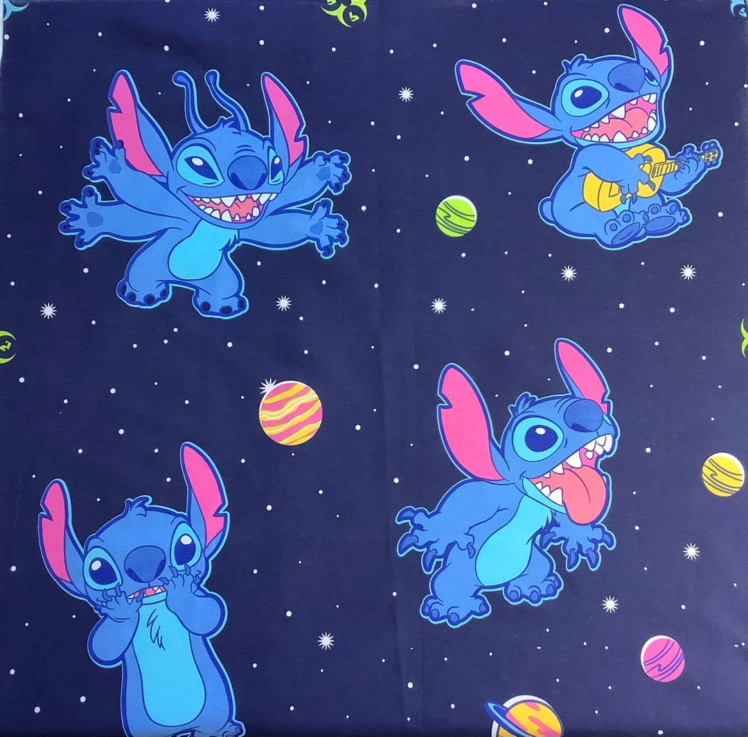 Disney Stitch From Lilo & Stitch Fabric Piece Remnant - Etsy UK