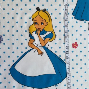 Alice in Wonderland Fabric FQ Panel Remnant - Etsy