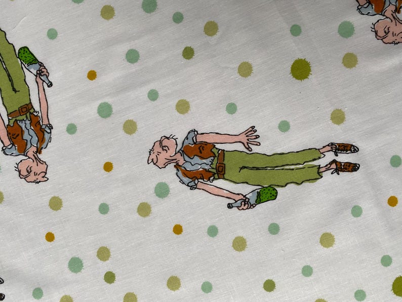 BFG the Big Friendly Giant Roald Dahl Fabric FQ Fat Quarter - Etsy