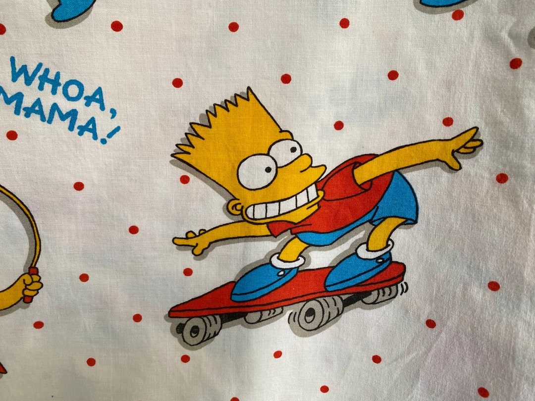 The Simpsons Vintage Fabric Large Remnant Cotton - Etsy