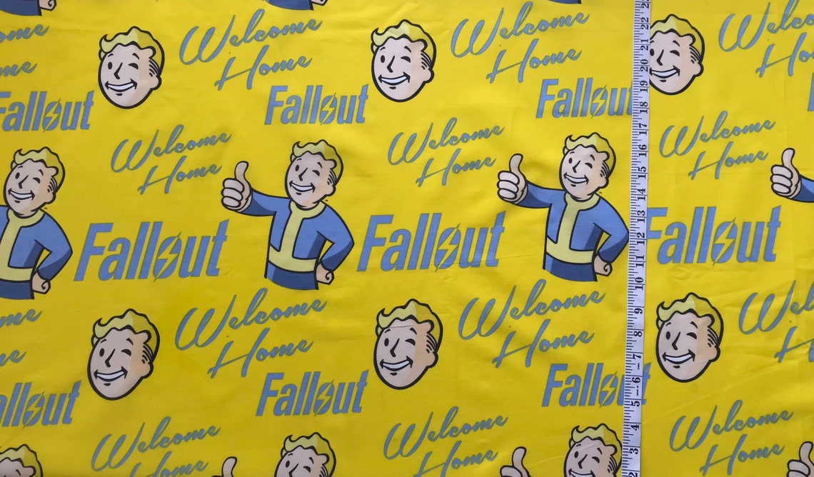 Fallout Vault Boy Fabric Gaming Official Welcome Home 76 4 Vault-tec - Etsy