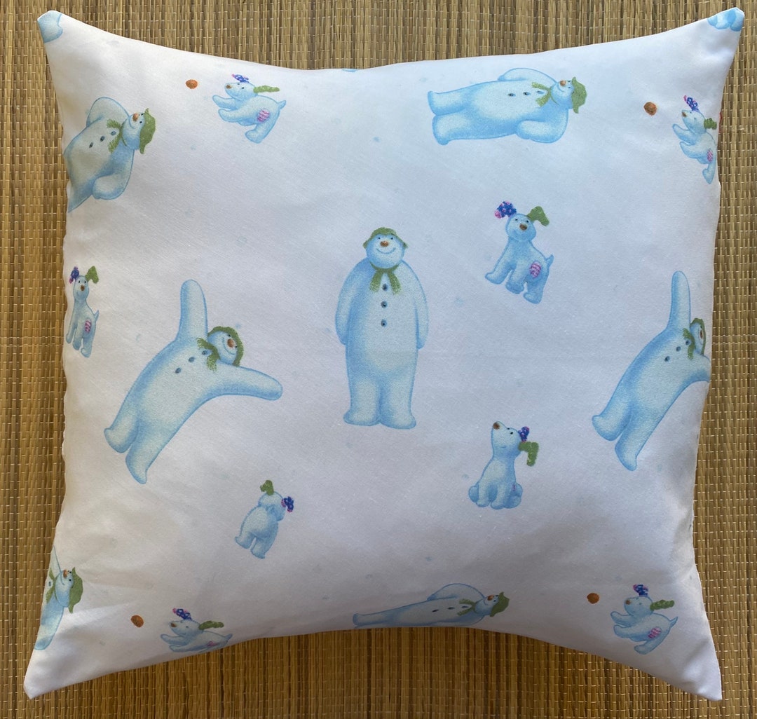 The Snowman Raymond Briggs Christmas Cushion Cover Handmade by Alien ...