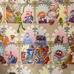 The Muppets 1970s Vintage Wallpaper Very Rare- Sold by the Yard - Wall ...