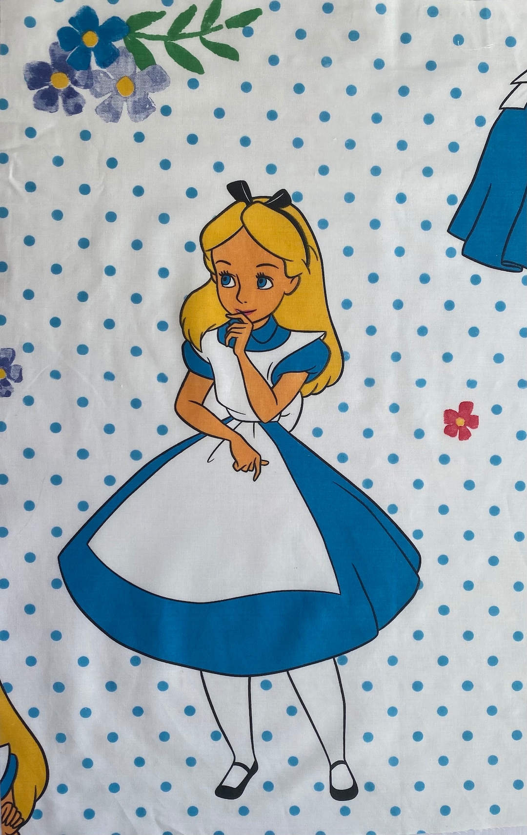 Alice in Wonderland Fabric FQ Panel Remnant - Etsy