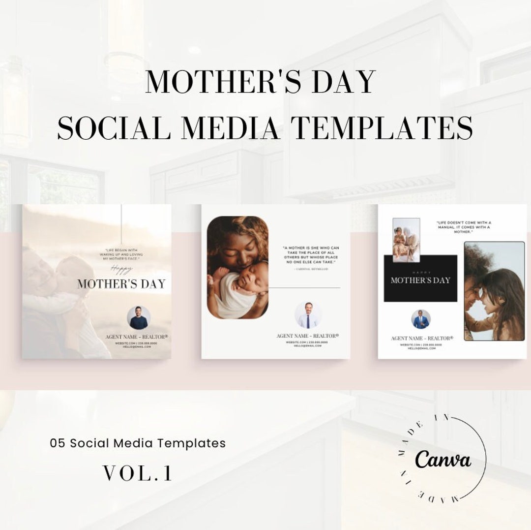 Modern Mother's Day Canva Templates Volume 1 - Etsy