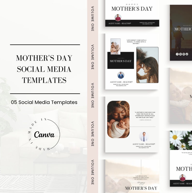 Modern Mother's Day Canva Templates Volume 1 - Etsy