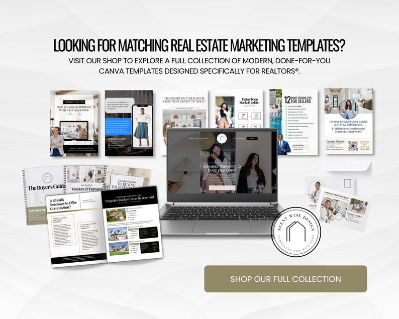 Real Estate Social Media Templates | Canva Realtor Marketing Bundle ...