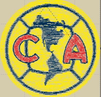 Club America Embroidery Machine Pattern - Etsy