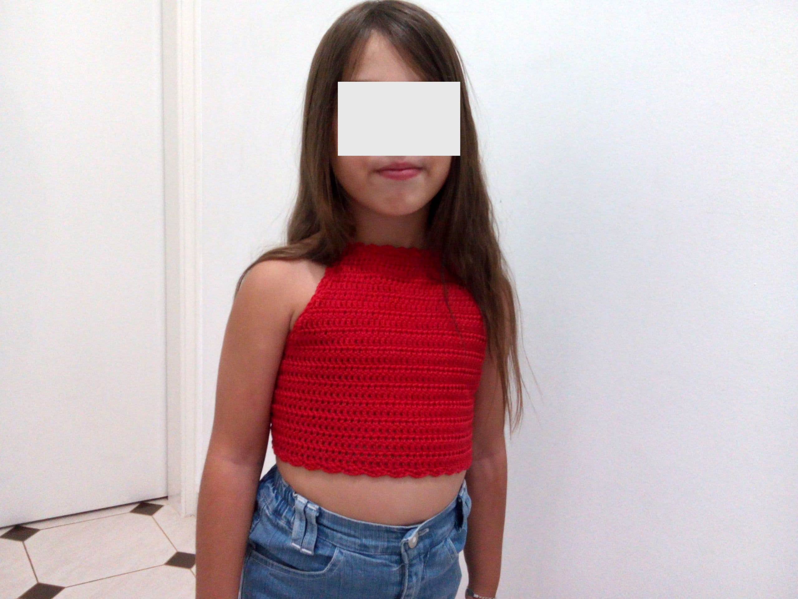 Crop Top for Kids Kid Crop Top Girls Crocheted Tops Toddler - Etsy Canada