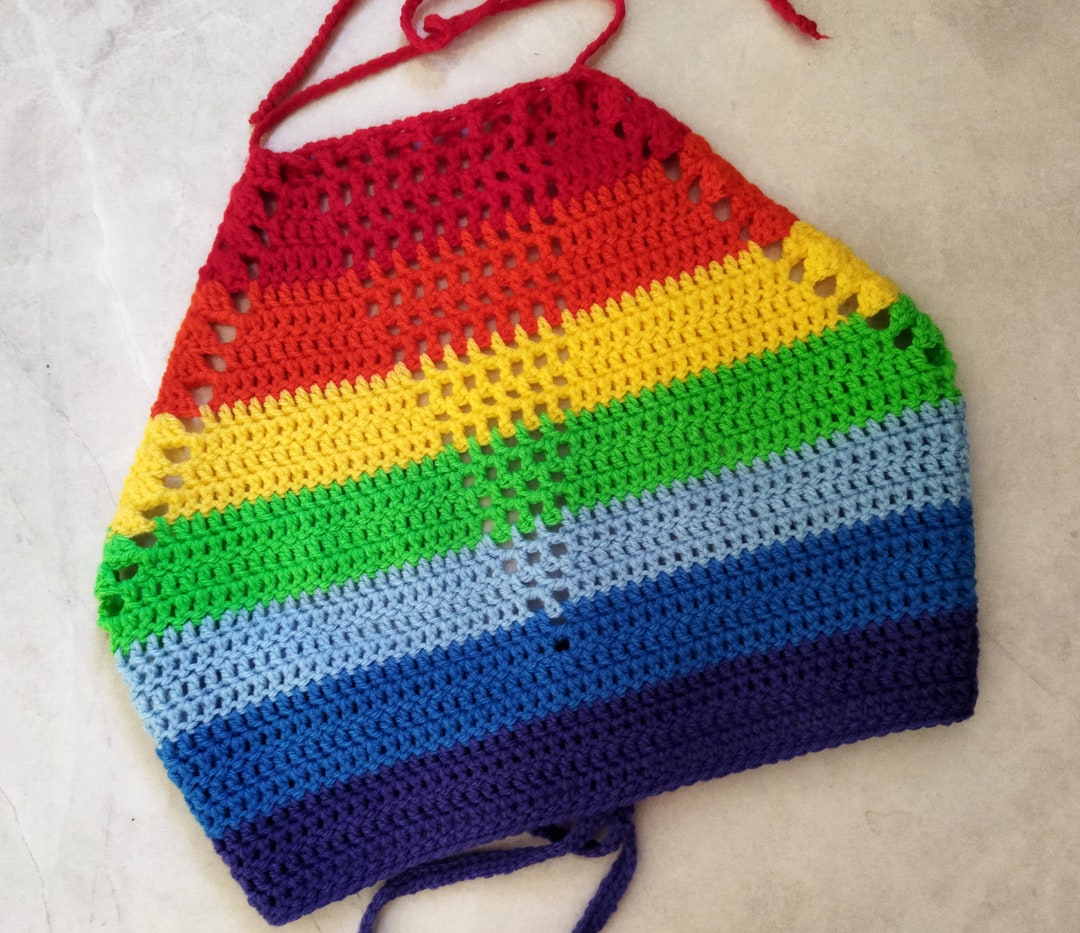 Bisexual Crochet Top, Bi Pride, Boho Hippie Festival Outfit / Custom ...