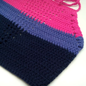 Bisexual Crochet Top, Bi Pride, Boho Hippie Festival Outfit / Custom ...