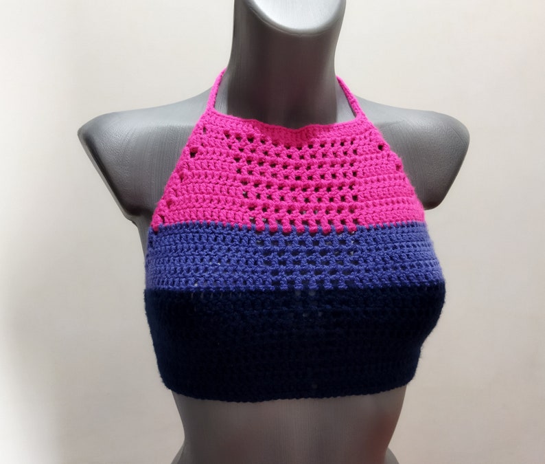 Bisexual Crochet Top Bi Pride Boho Hippie Festival Outfit / - Etsy