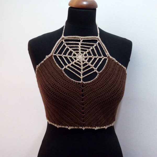 Crotchet Spider Web Top - Etsy