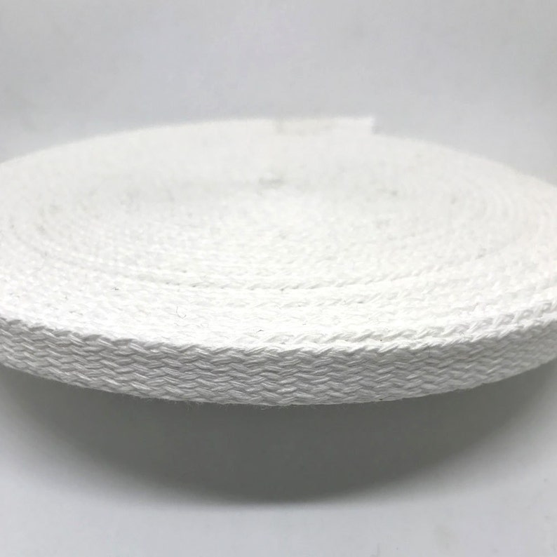 1/2" Cotton Flat Cord Drawstring Drawcord Handles Lace Trim Heavy Duty ...