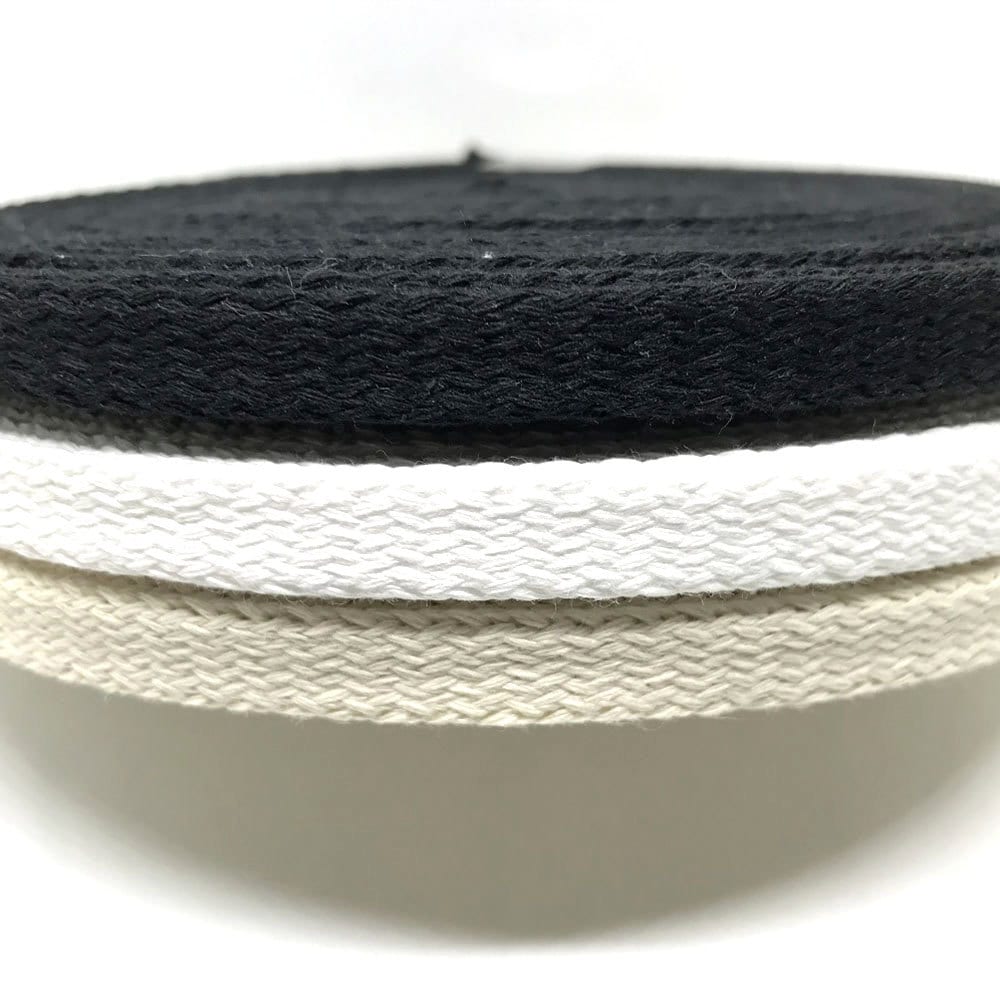 1/2" Cotton Flat Cord Drawstring Drawcord Handles Lace Trim Heavy Duty ...