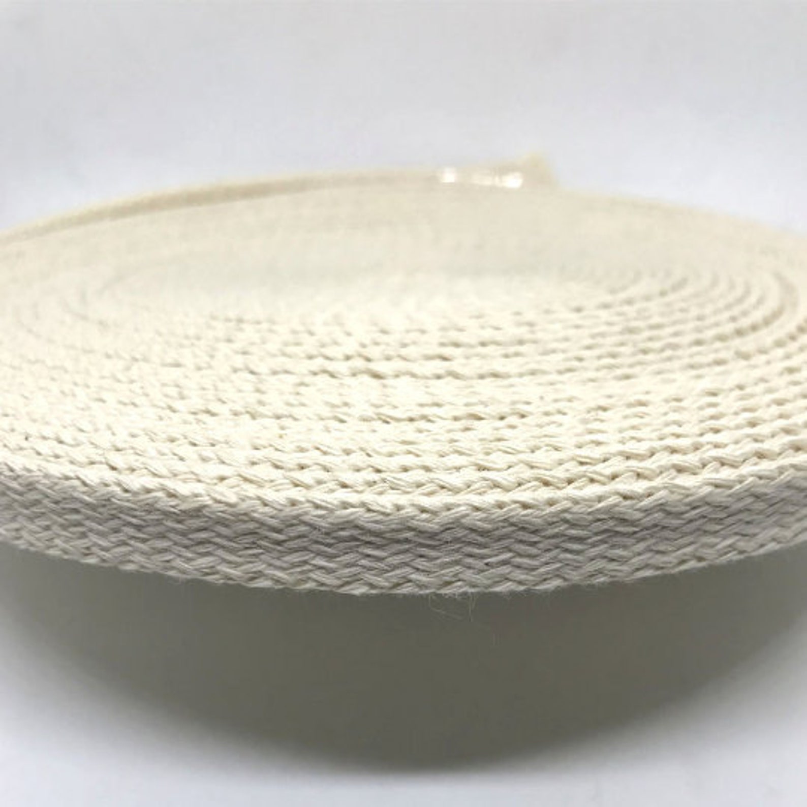 1/2" Cotton Flat Cord Drawstring Drawcord Handles Lace Trim Heavy Duty ...