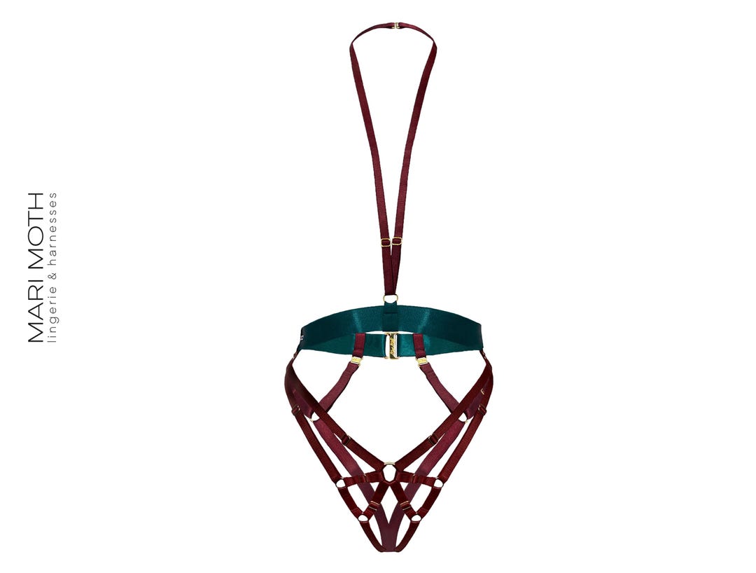 Kaia - Open Harness Panties, Crotchless Panties, Lace Strings, Bondage Panties - Etsy