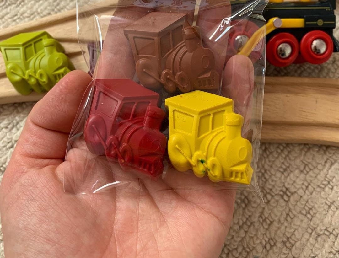 Train Crayons Kids Train Party Kids Party Party Favours - Etsy