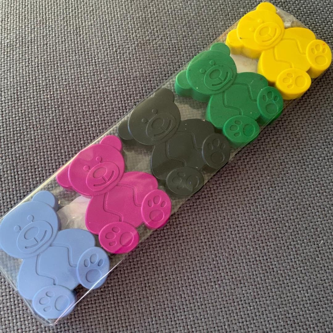 Teddy Bear Crayons Teddy Bear Picnic Party Kids Gift - Etsy