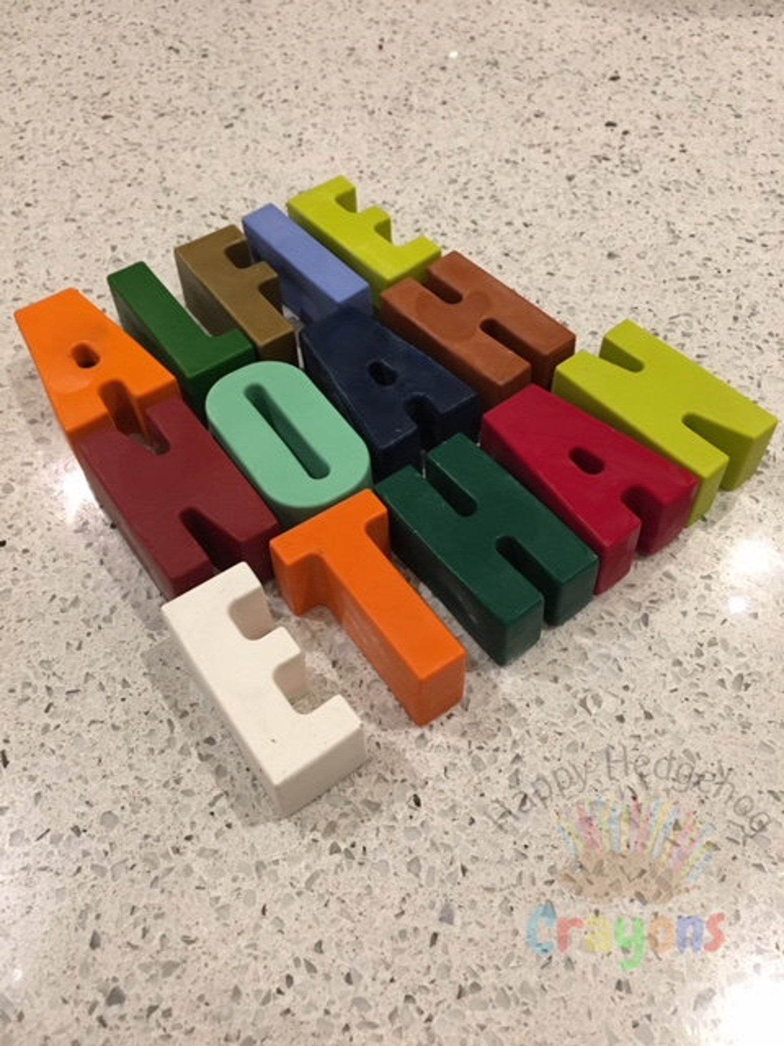 Chunky Letter Crayons Childrens' Crayons Personalised | Etsy