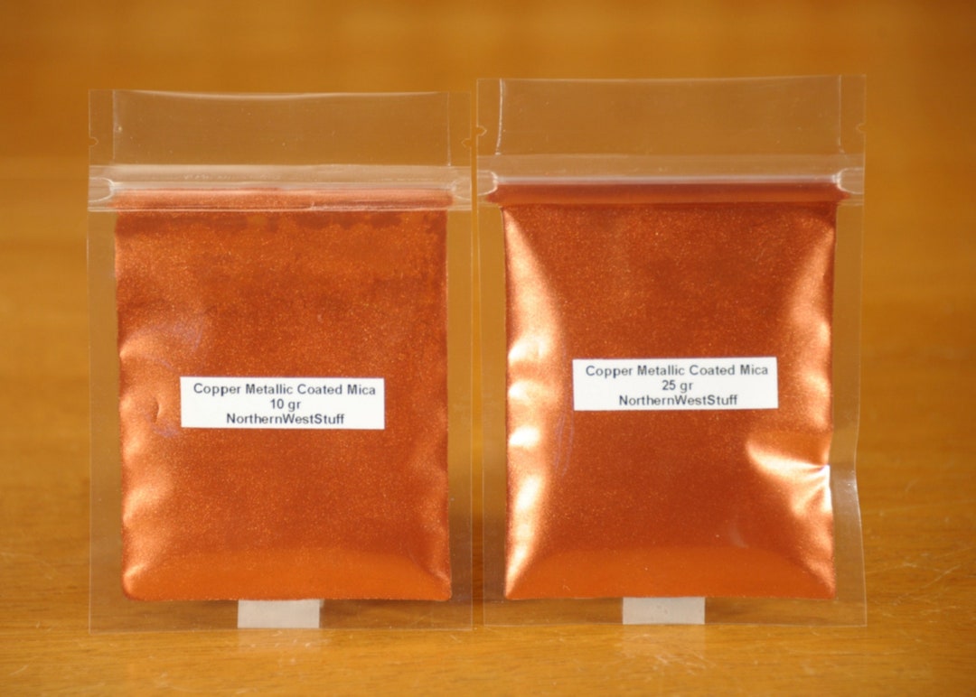 Mica, Copper Metallic Coated Flake-(free Shipping on Orders 35.00 or ...
