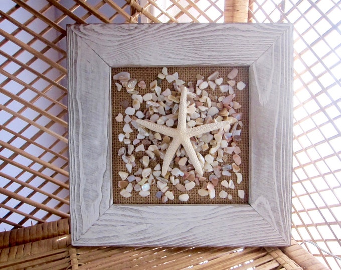 SEASHELL WALL ART - Beach House Decor, Shell Art, Beach Decor, Handmade ...