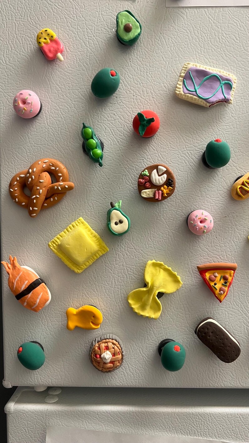 Handmade Clay Farfalle Magnet – Cute Kitchen Decor, Unique Fridge ...