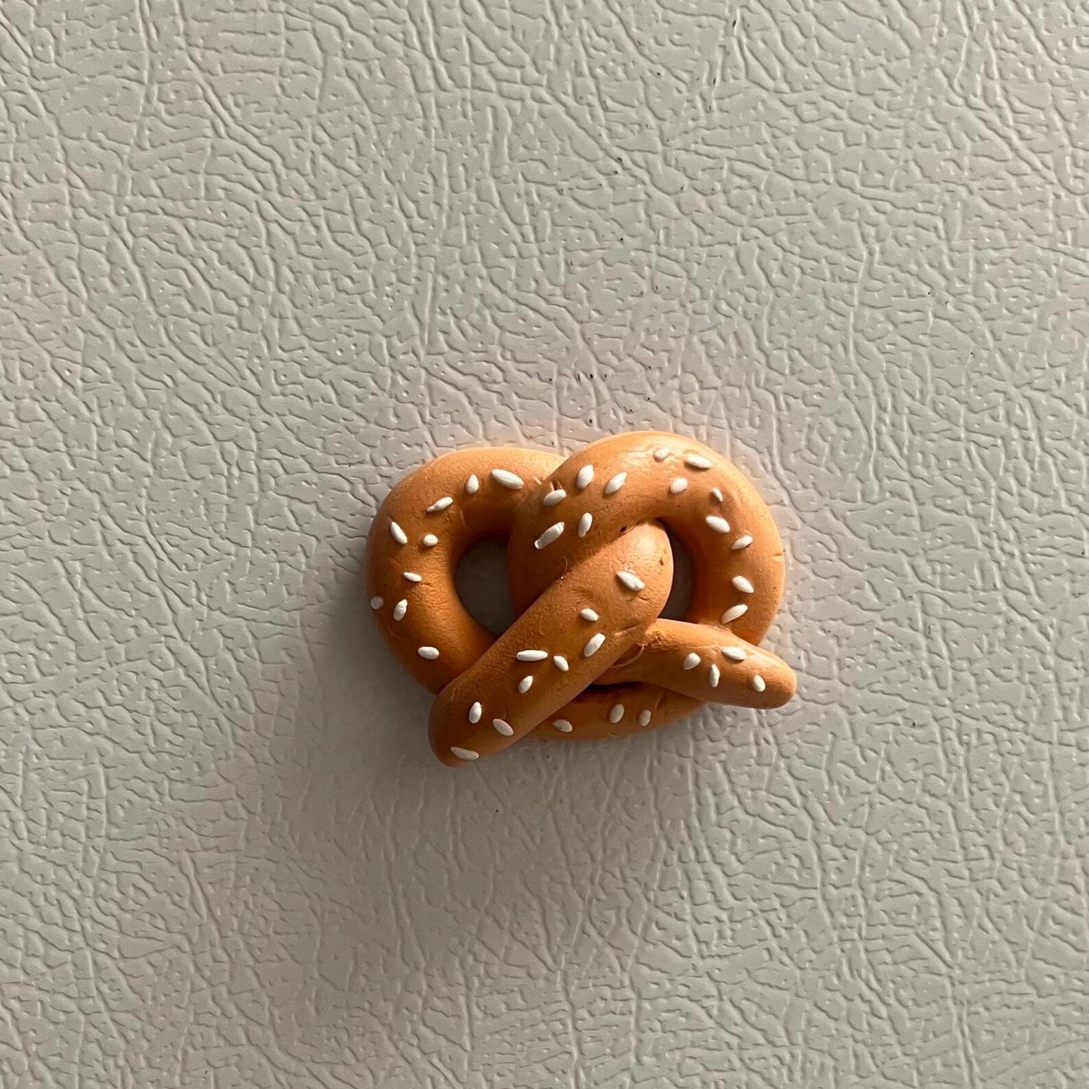 Clay Pretzel Fridge Magnet Handmade Snack Kitchen Magnet, Adorable Food ...
